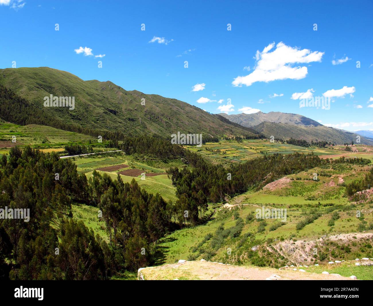 Ancient ruins of fortress in Cusco, Peru Stock Photo - Alamy
