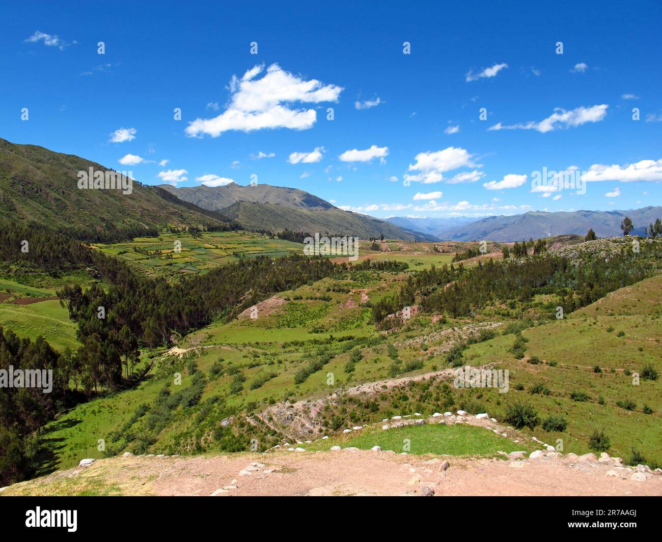 Ancient ruins of fortress in Cusco, Peru Stock Photo - Alamy