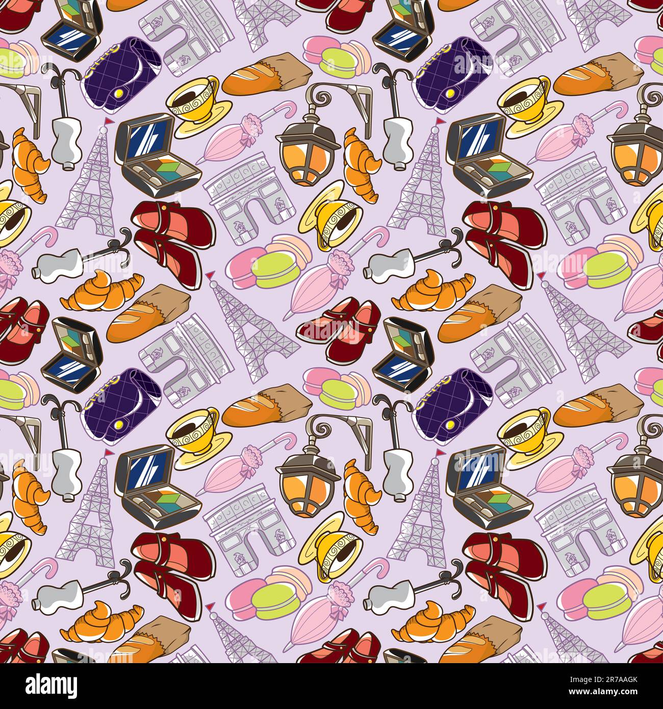 Paris wallpaper Stock Vector Images - Alamy