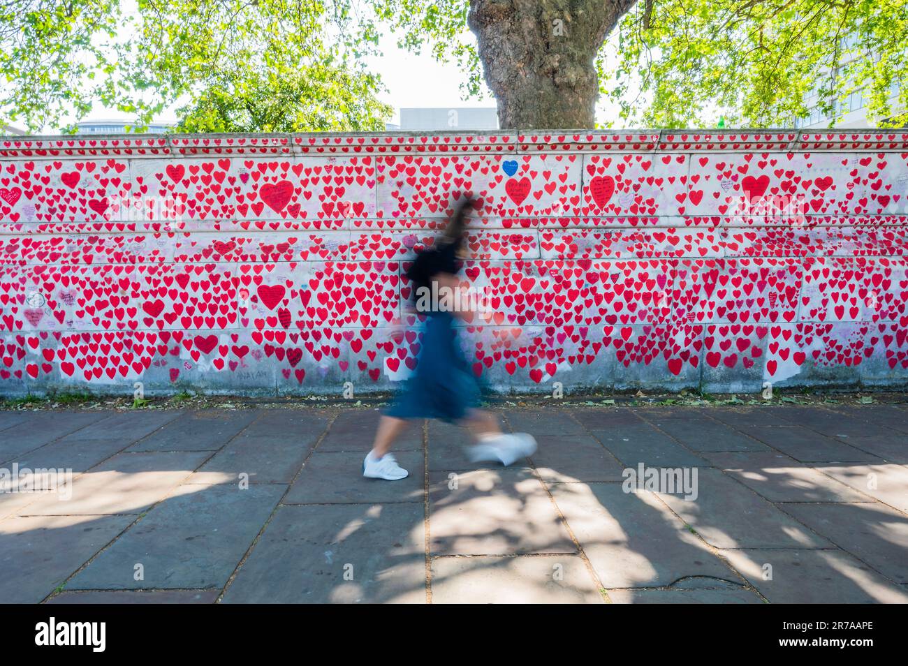 London, UK. 14th June, 2023. People still come to pay their repects at ...