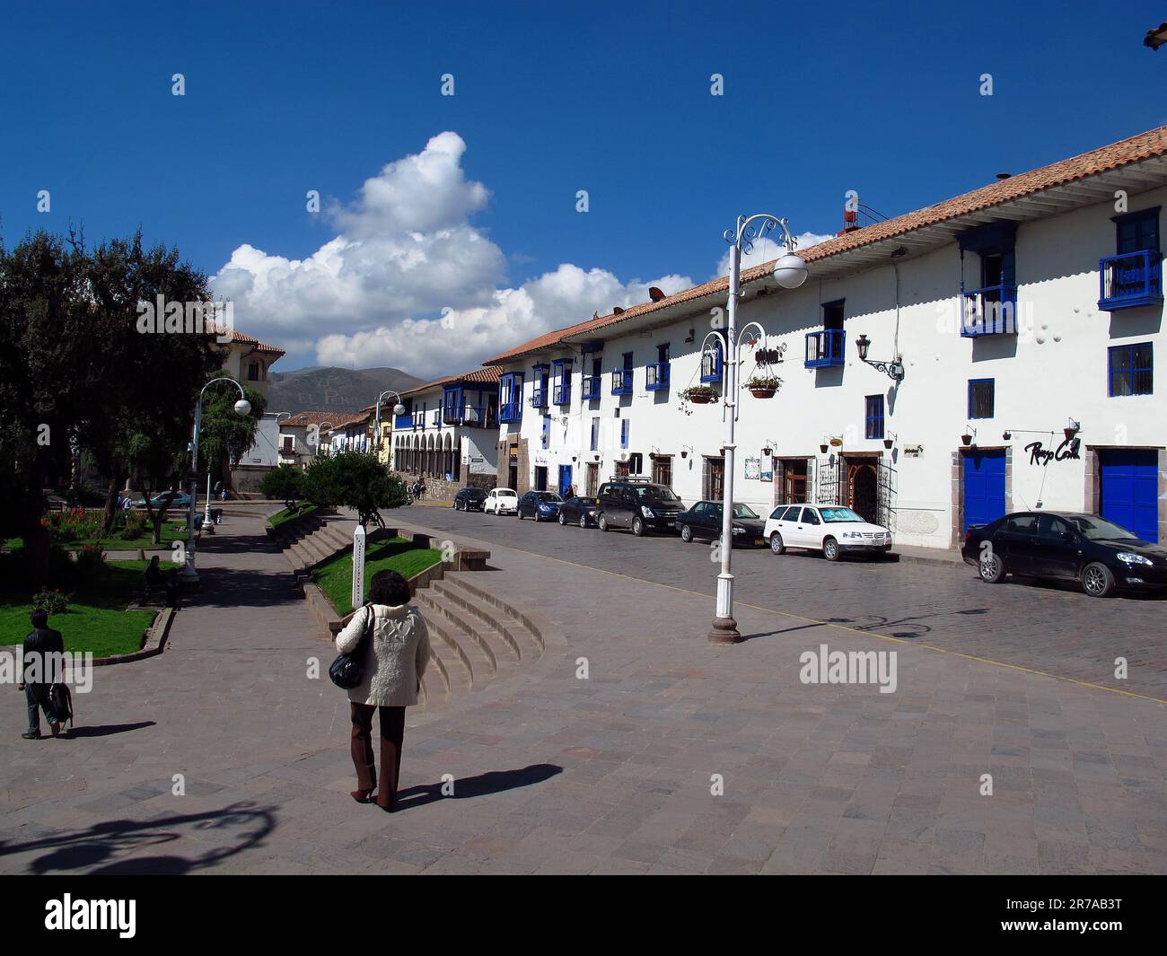 The vintage street in Cusco, Peru Stock Photo - Alamy