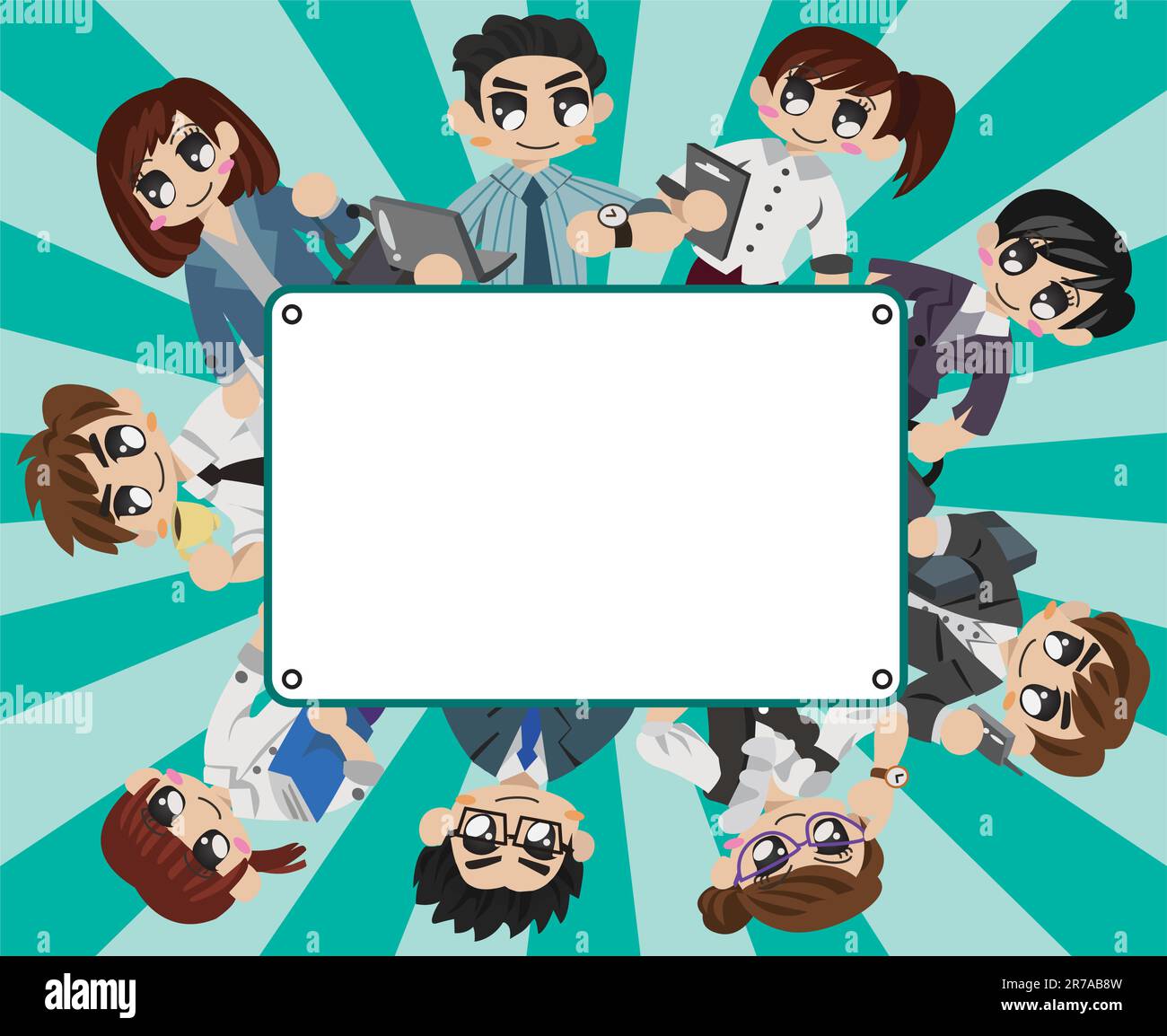 office worker card Stock Vector Image & Art - Alamy