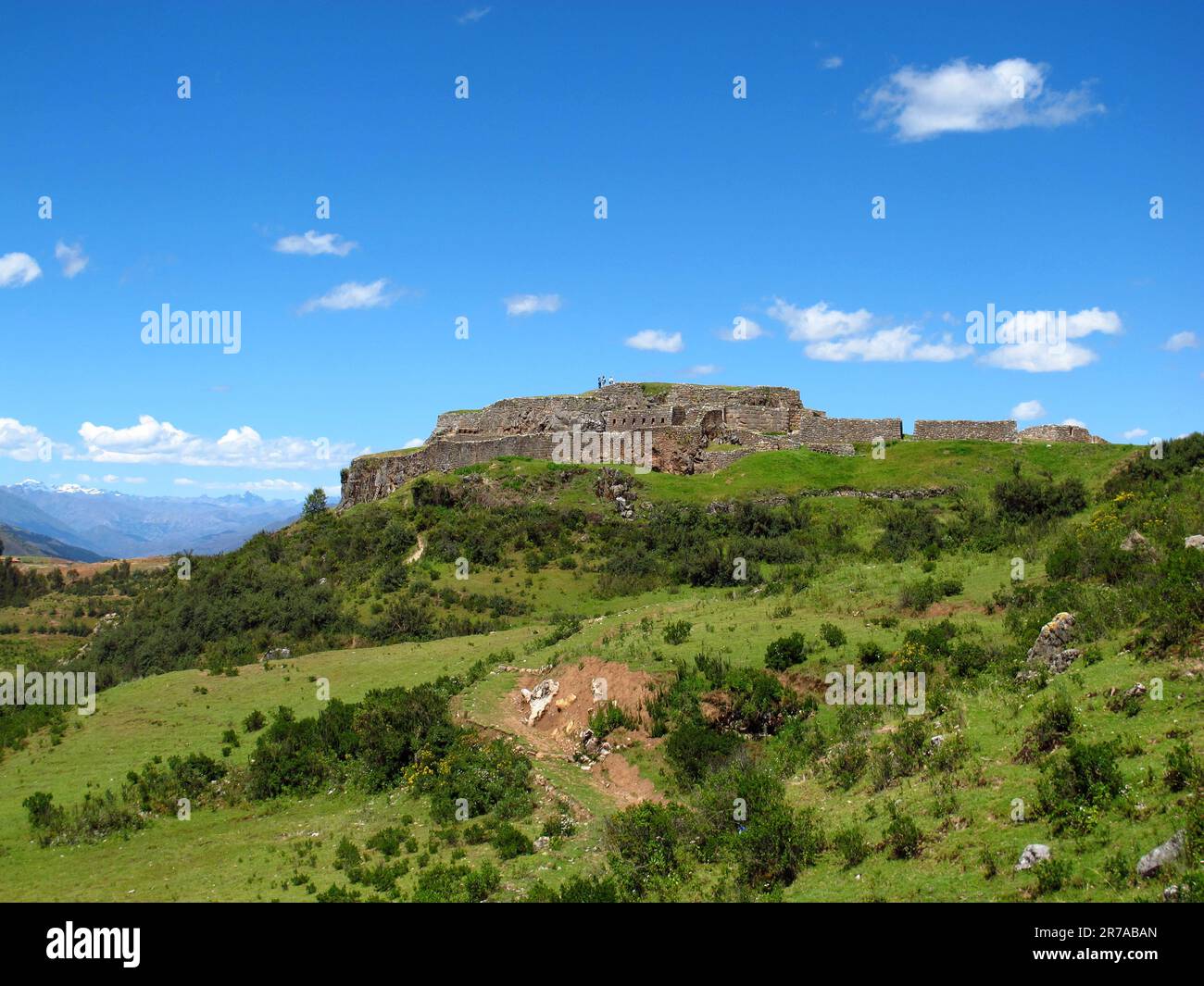 Ancient ruins of fortress in Cusco, Peru Stock Photo - Alamy