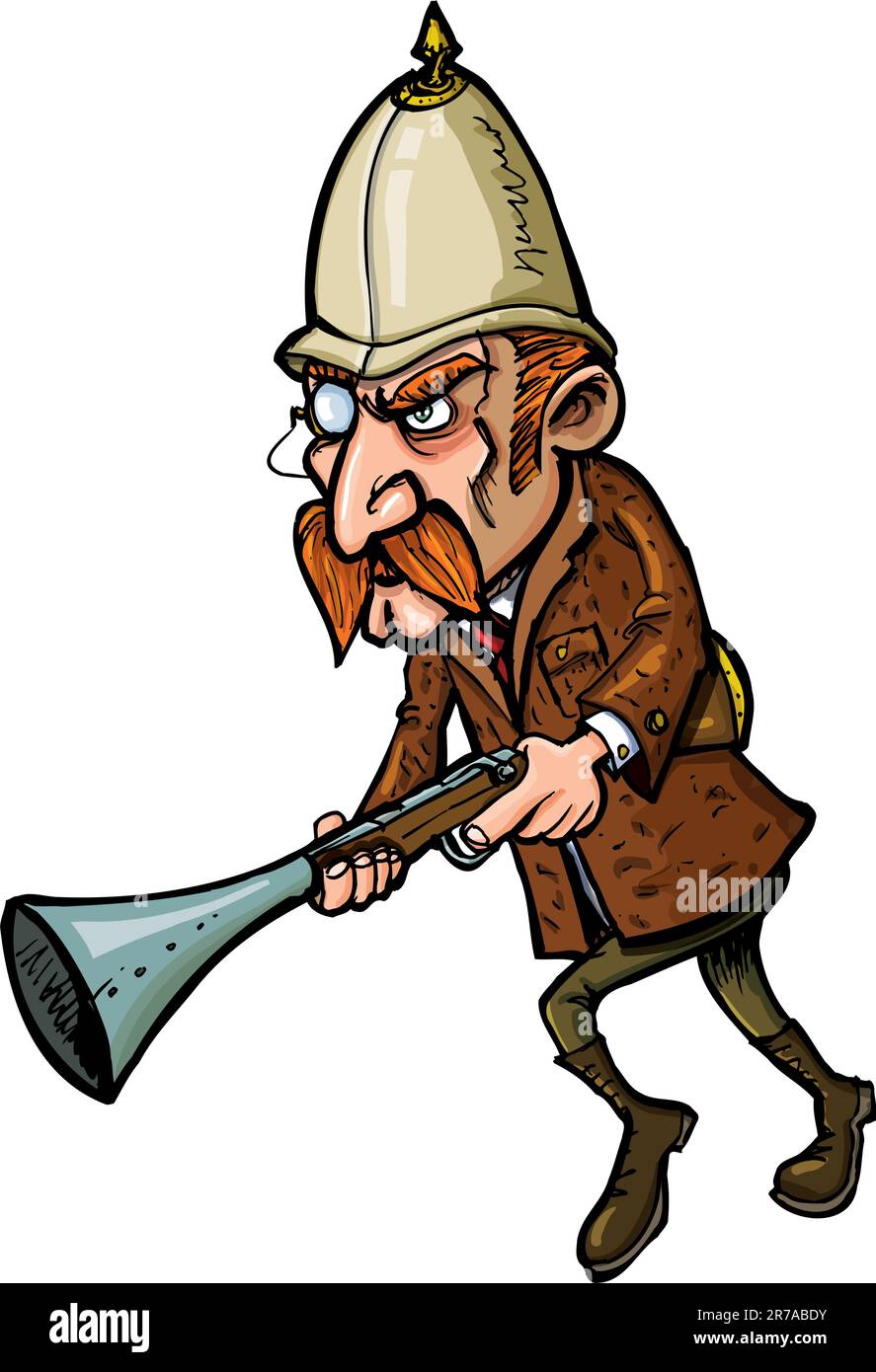 Hunter cartoon character hi-res stock photography and images - Alamy