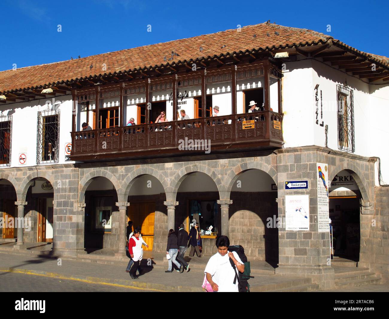 The vintage building on Plaza de Armas, Cusco, Peru Stock Photo - Alamy