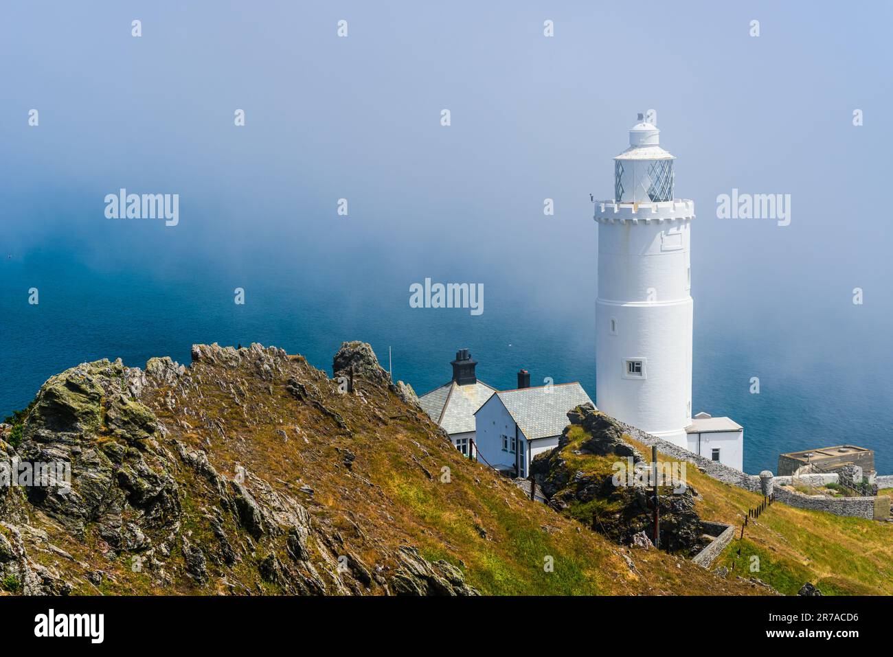 Sea Fret over Start Point Lighthouse, Trinity House and South West ...