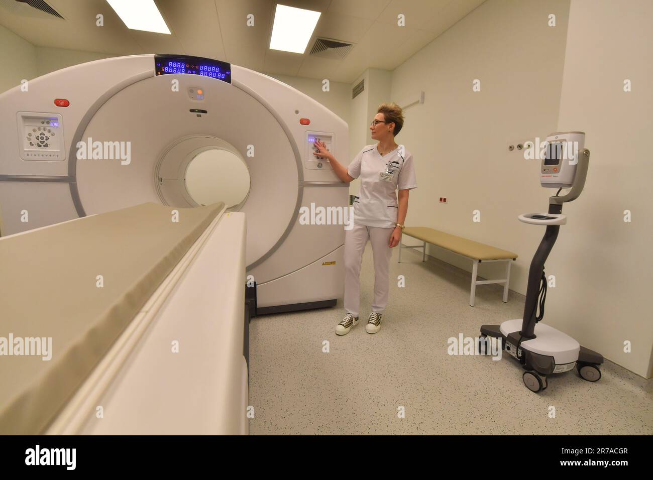 Moscow. Computed tomography (CT machine) in the new Medical and ...