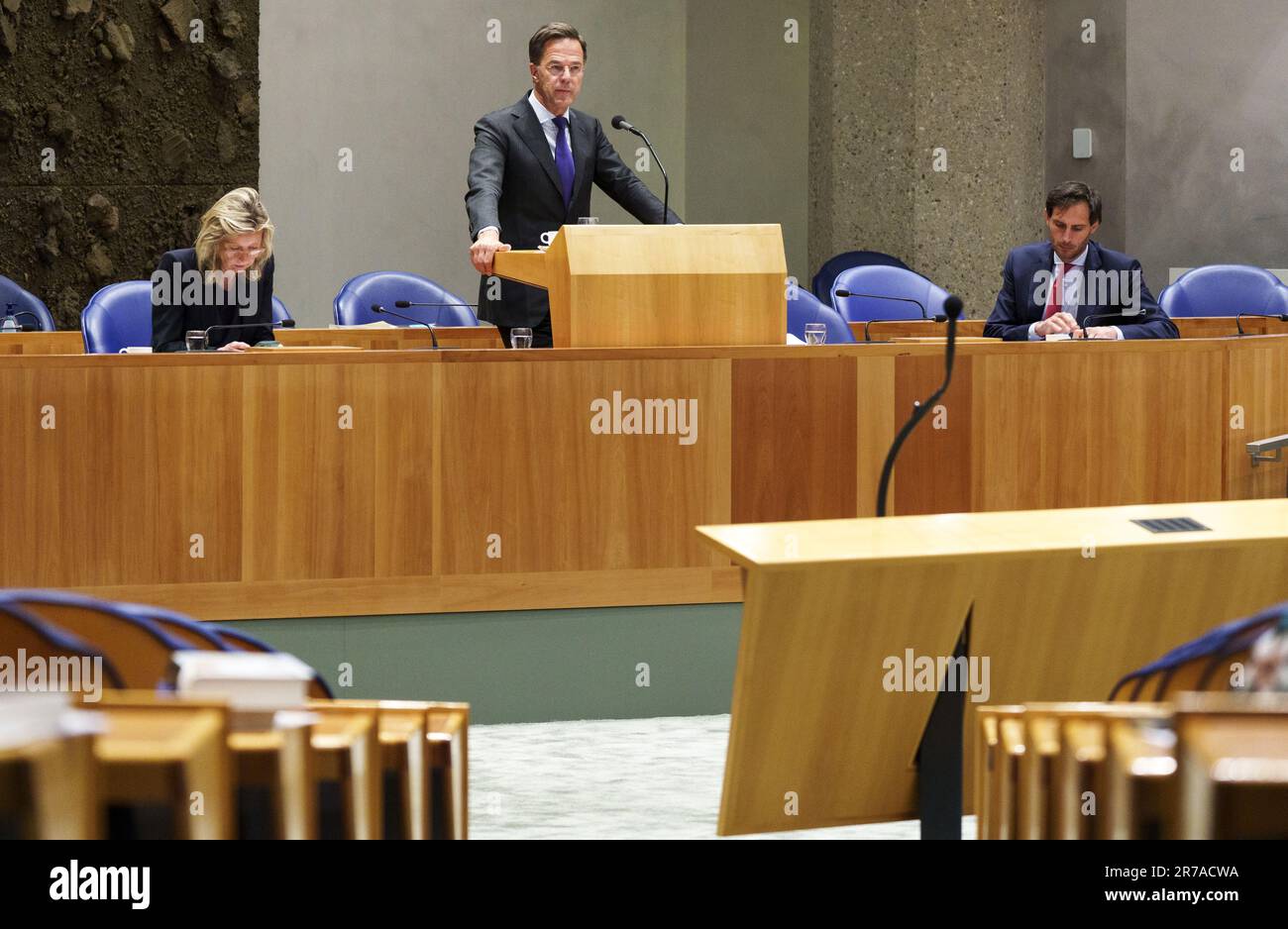 THE HAGUE - Prime Minister Mark Rutte during a debate in the House of ...