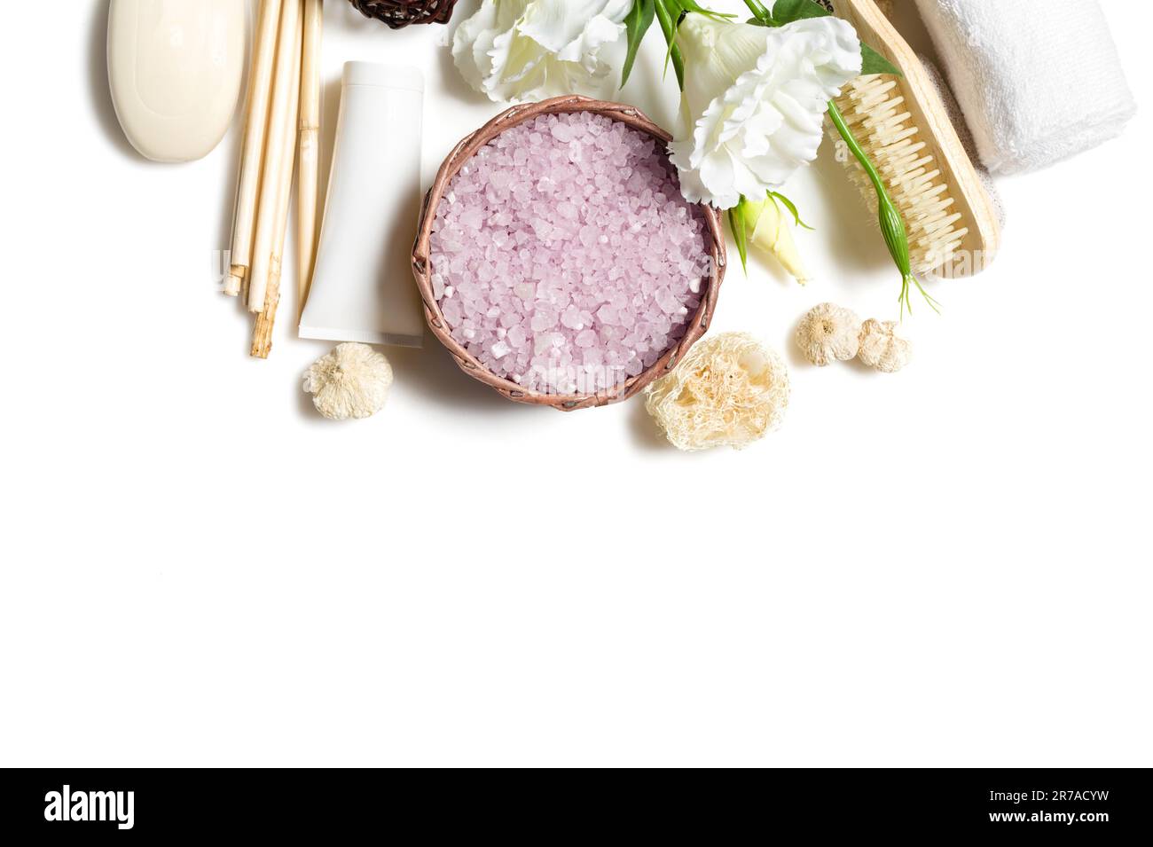 Beautiful spa setting Stock Photo - Alamy