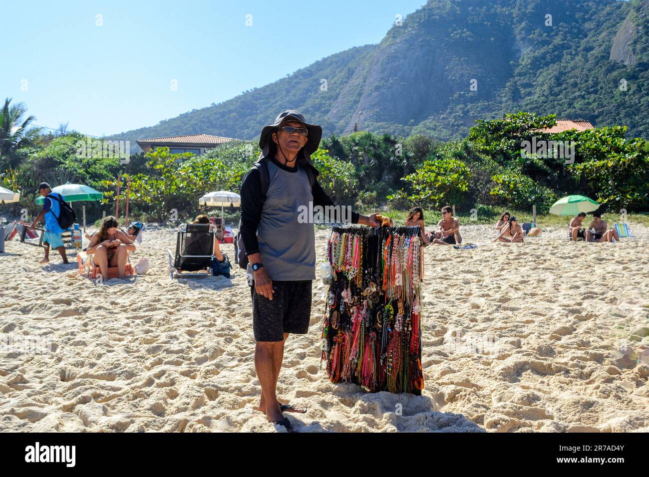 Itaipu, Brazil - June 9, 2023: People in Itacoatiara Beach Stock Photo ...