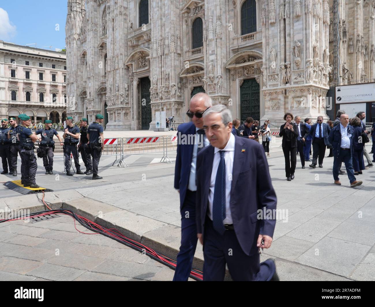 Italy. 14th June, 2023. MILAN - State funeral of Silvio Berlusconi in ...