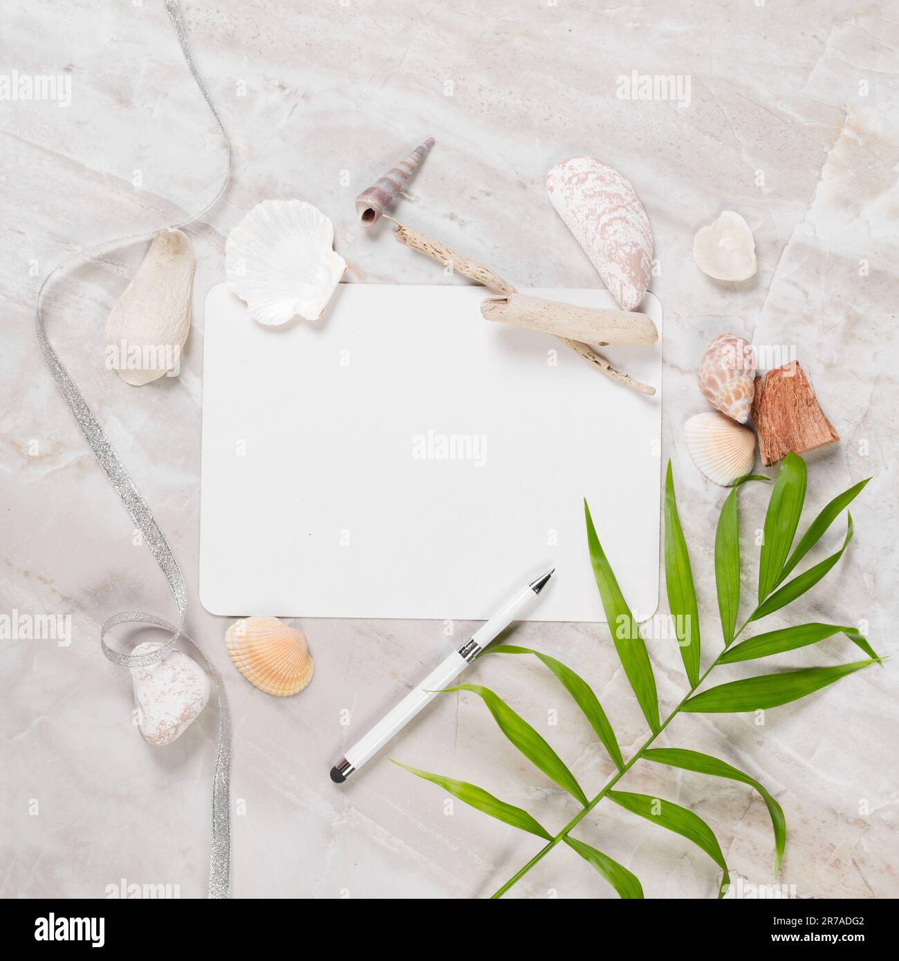 Frame from natural elements Stock Photo - Alamy