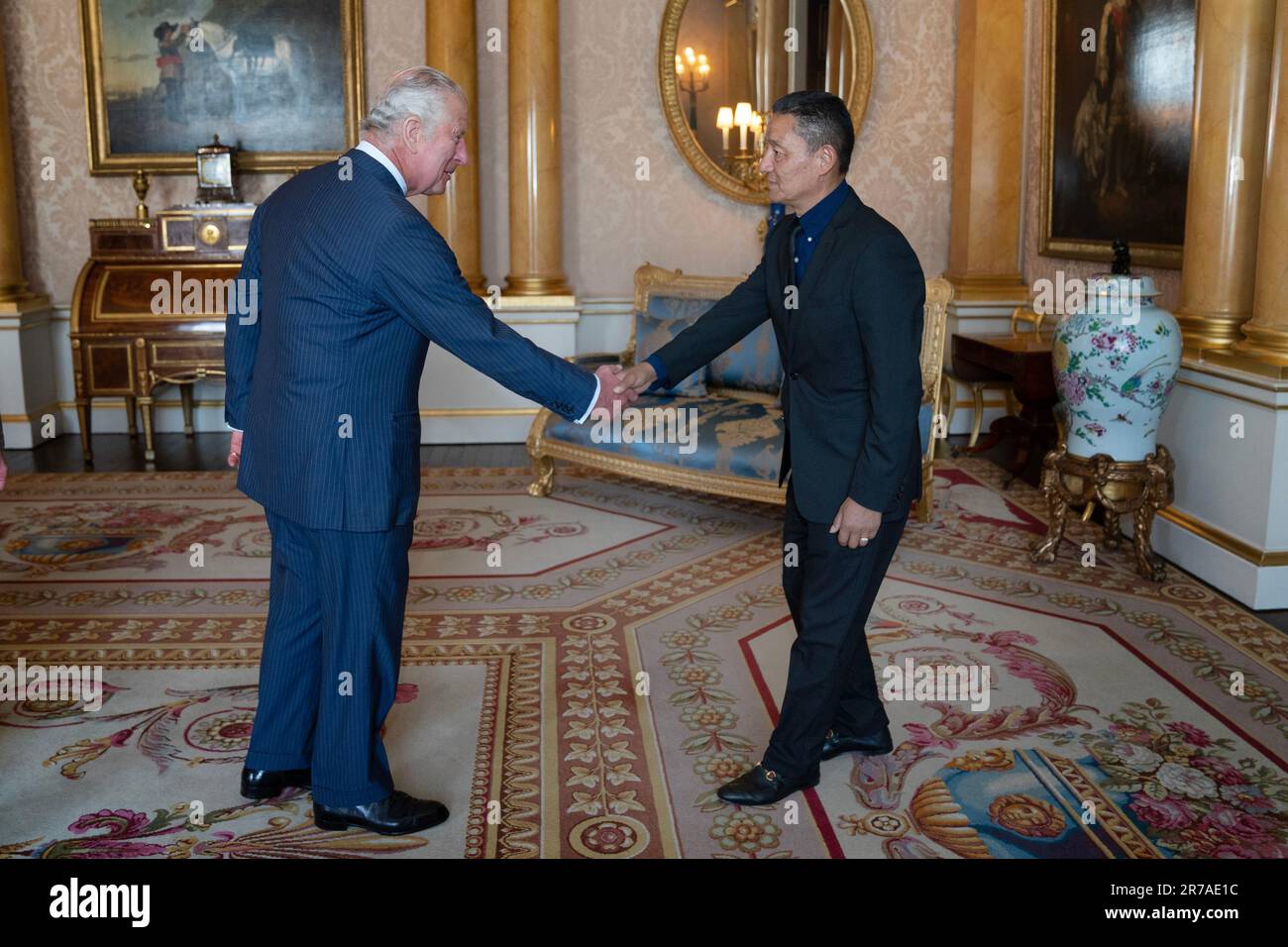 King Charles III receives Mr Jamling Norgay, son of Sherpa guide ...