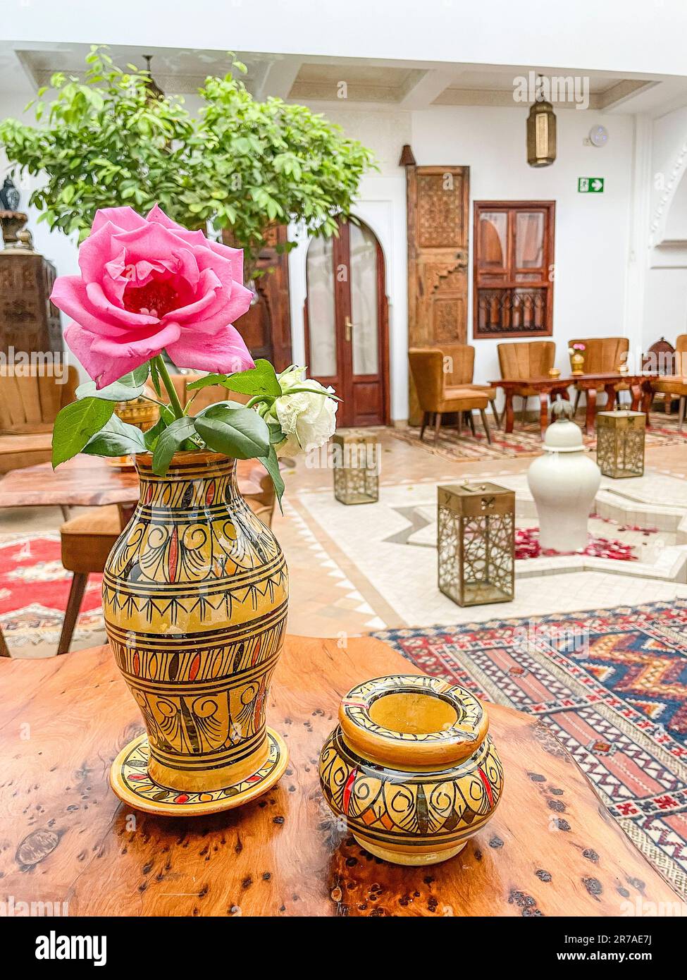 Morocco, Marrakech, Traditional riad Stock Photo - Alamy