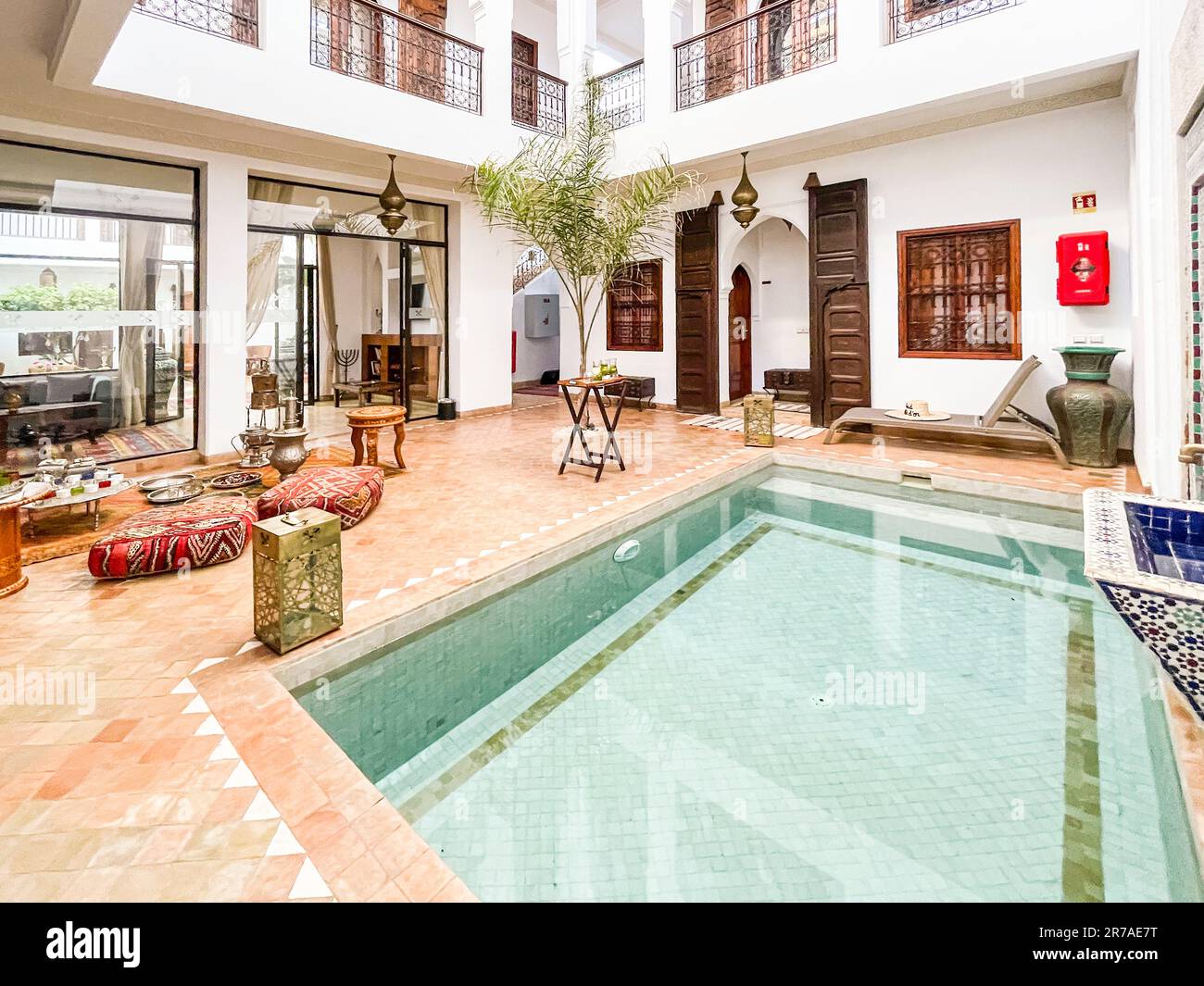 Morocco, Marrakech, Traditional riad, Hammam Stock Photo - Alamy