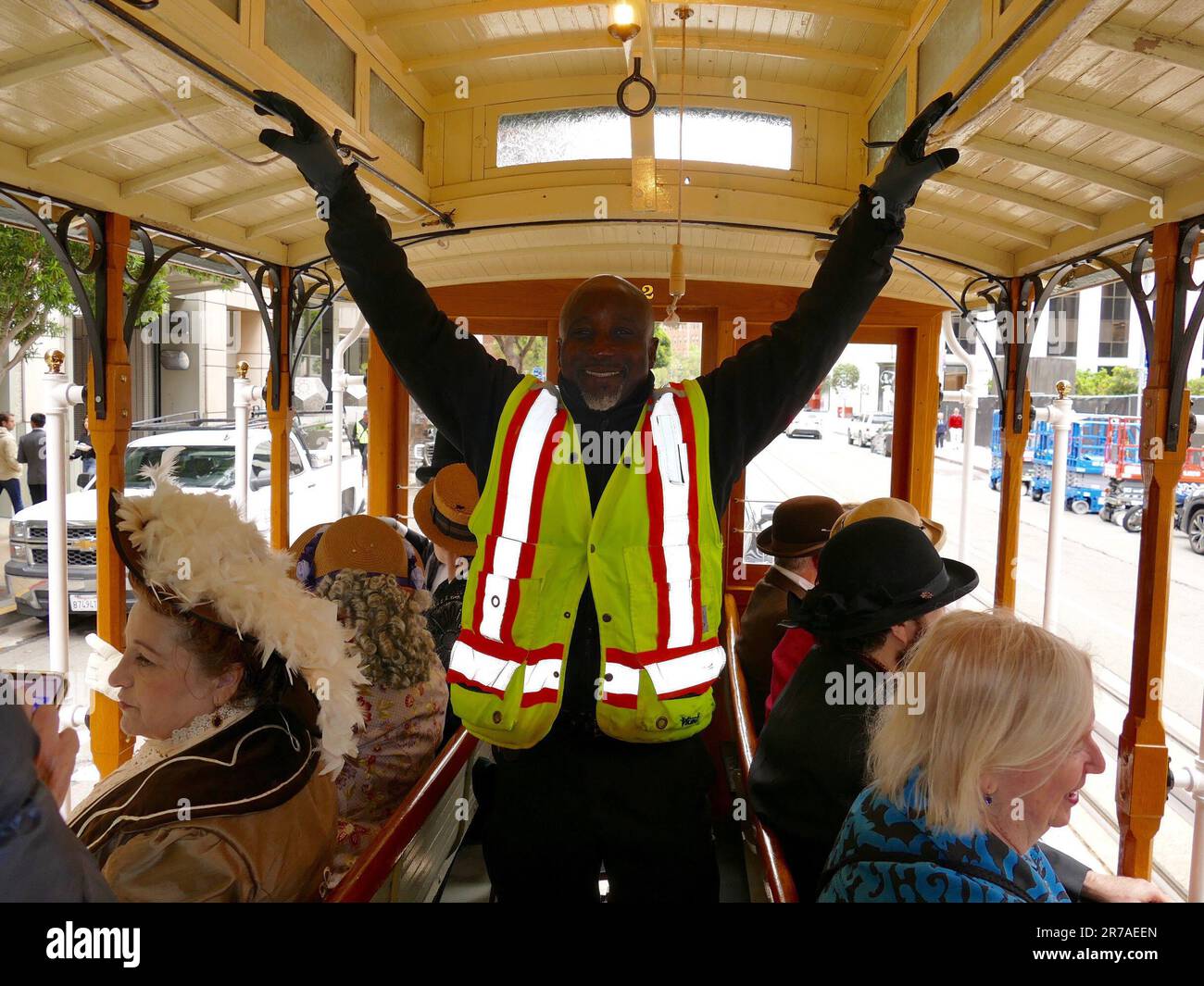Cable car conductor hi-res stock photography and images - Alamy