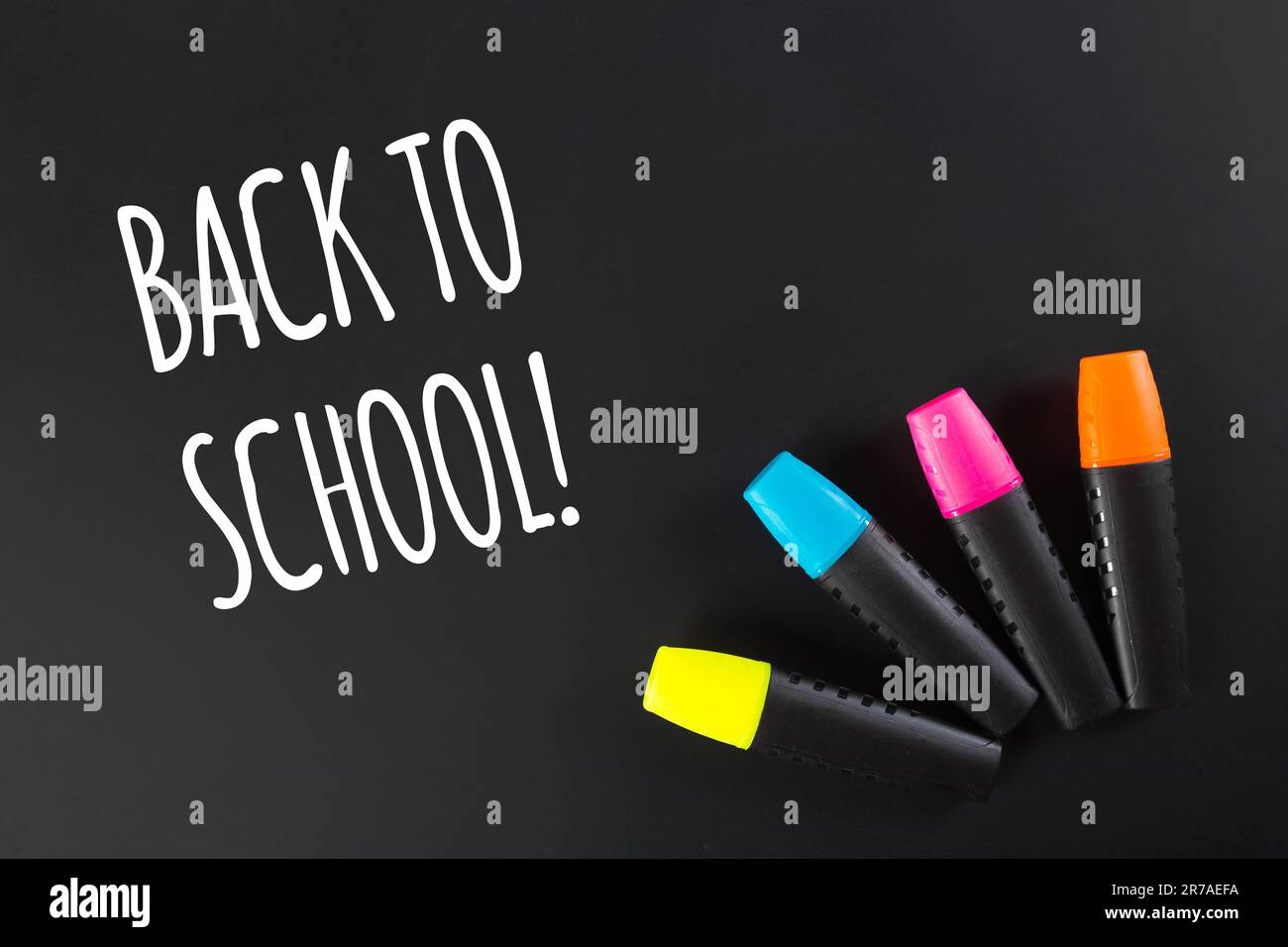 Back to school chalkboard Stock Photo - Alamy