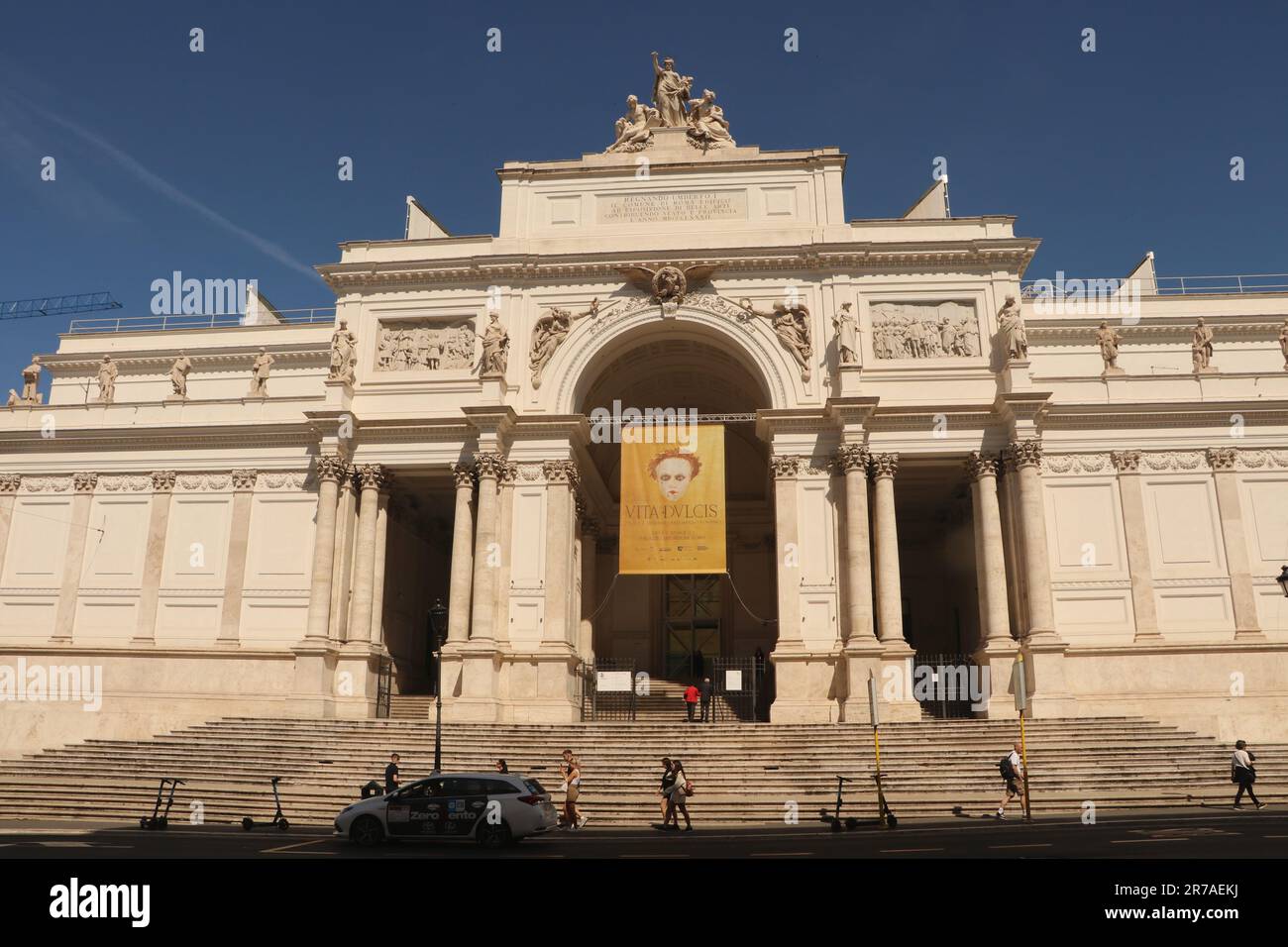 Rome, Italy - April 22 2023: Palazzo delle Esposizioni, the largest ...