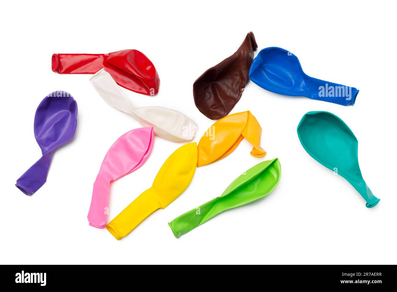 Not inflated balloon isolated Stock Photo - Alamy