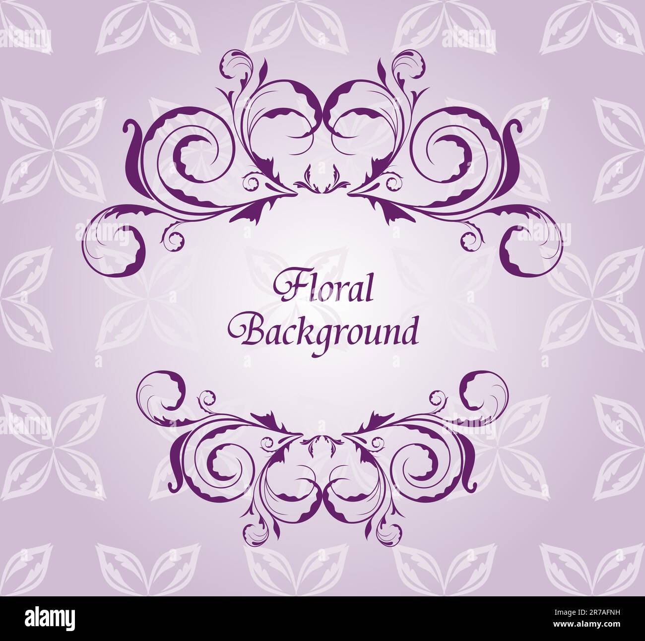 Illustration floral background for design wedding card - vector Stock ...