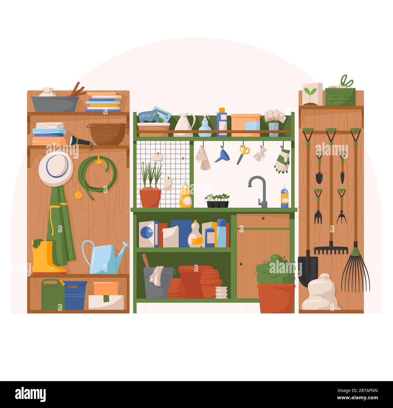 Outdoor shelves Cut Out Stock Images & Pictures - Alamy