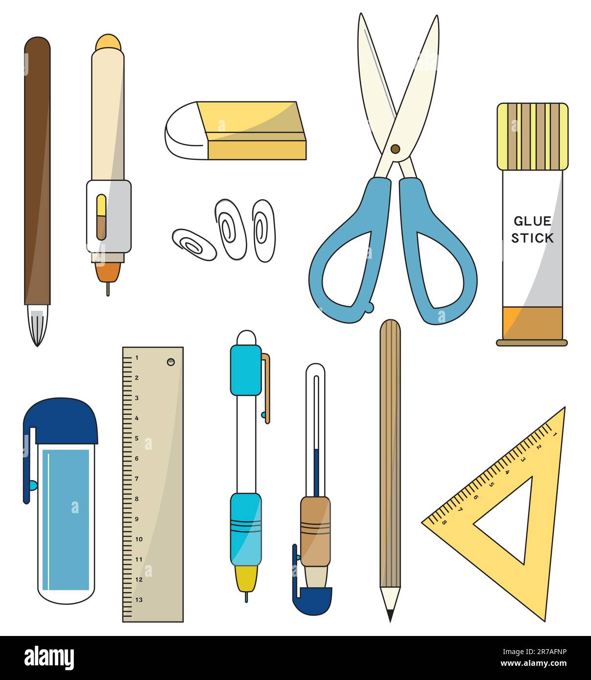 cartoon stationery icon Stock Vector Image & Art - Alamy
