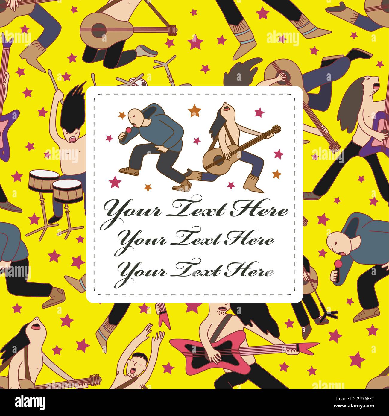 rock band card Stock Vector Image & Art - Alamy