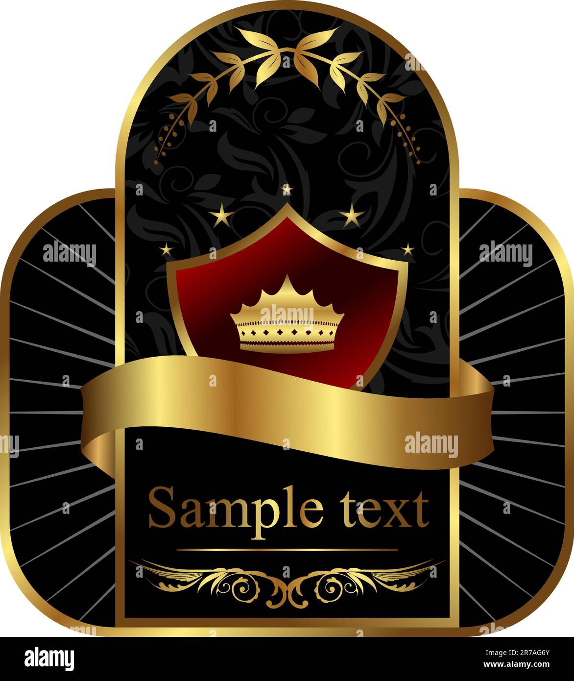 Golden royal label design packing hi-res stock photography and images ...