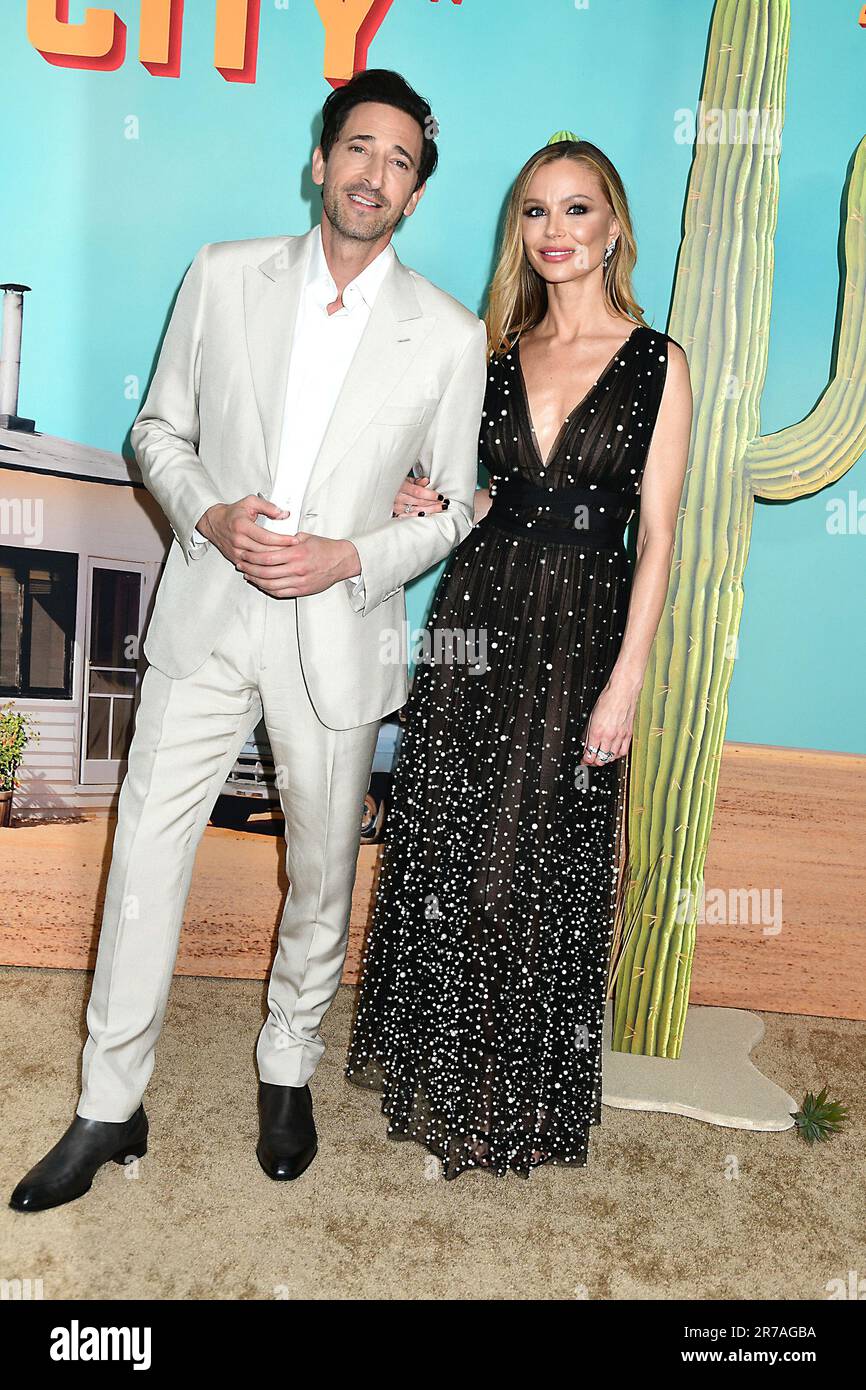 Adrien Brody and Georgina Chapman attend the New York Premiere of ...