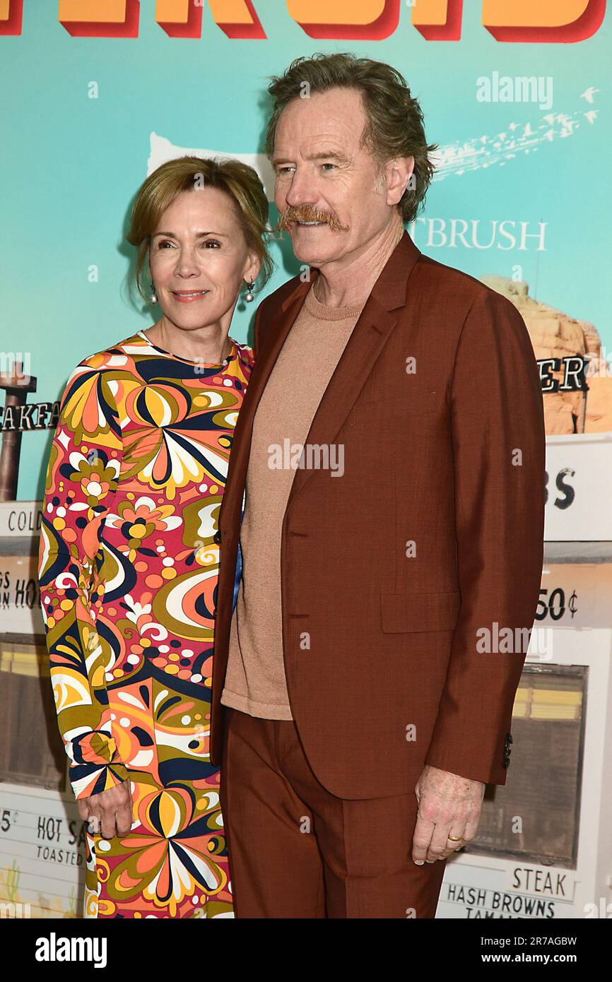 Robin Dearden and Bryan Cranston attend the New York Premiere of ...