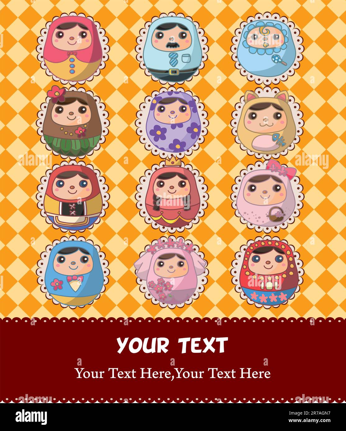 Russian Doll card Stock Vector Image & Art - Alamy