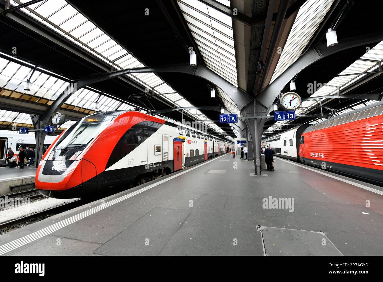 Zurich - May 14,2023 : Zurich HB train station, A hub for rail ...