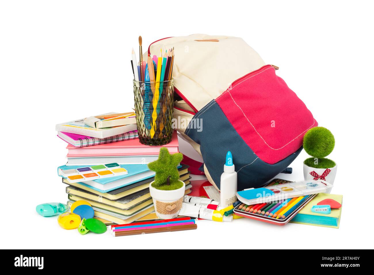 Brown school backpack full hi-res stock photography and images - Alamy