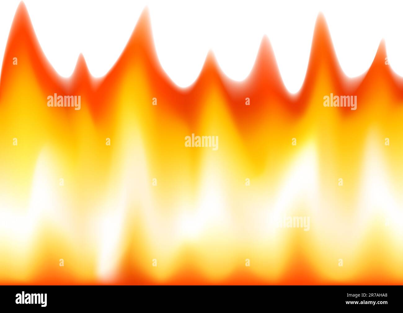 Editable vector illustration of flames made with a gradient mesh Stock ...