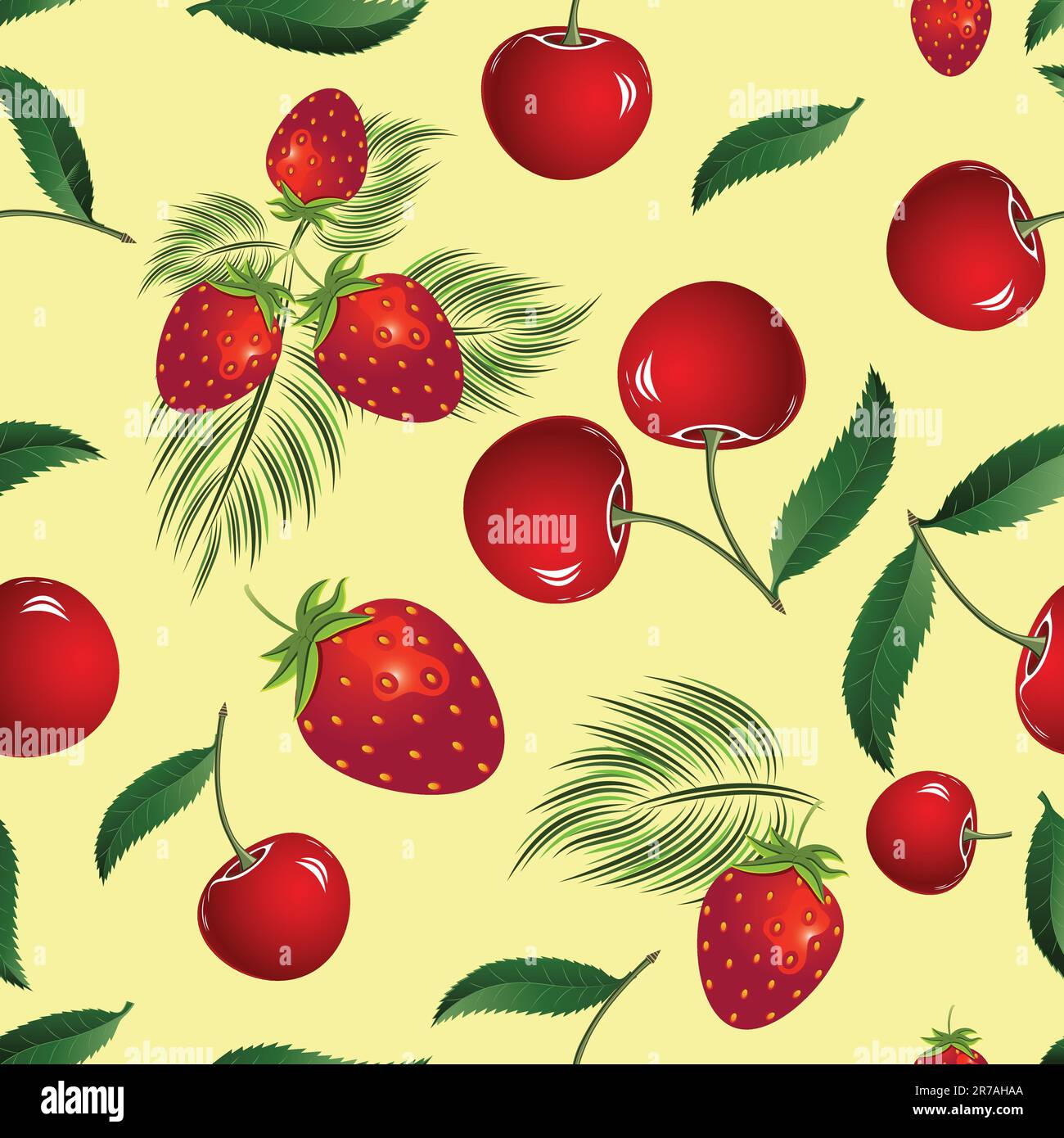 Seamless berry background. Vector illustration. Element for design ...
