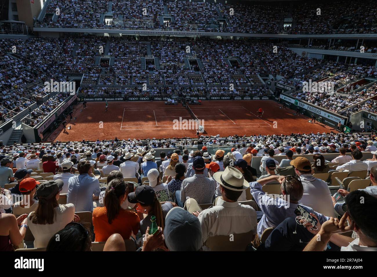 PARIS, FRANCE on 06 JUNE 2023; BALL BOY - TENNIS match between Novak ...