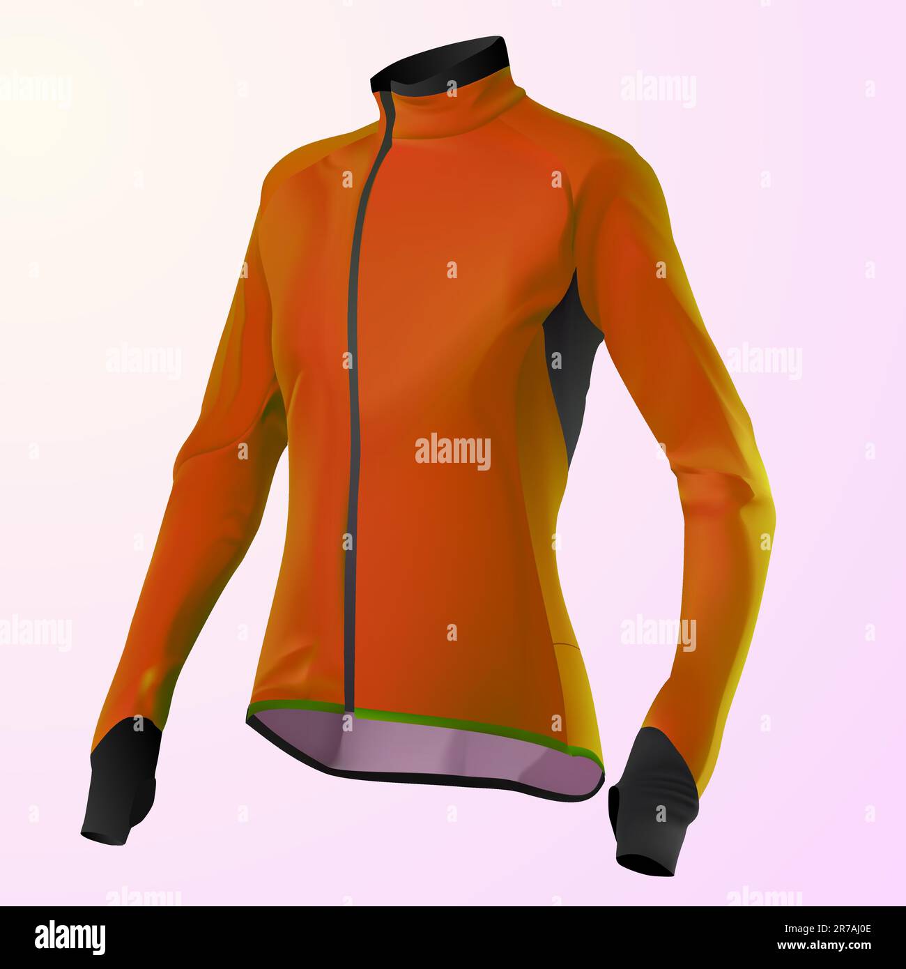 Wearing an orange jacket Stock Vector Images - Alamy