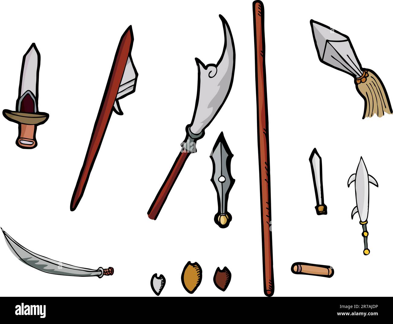 Chinese ancient weapon dagger Stock Vector Images - Alamy