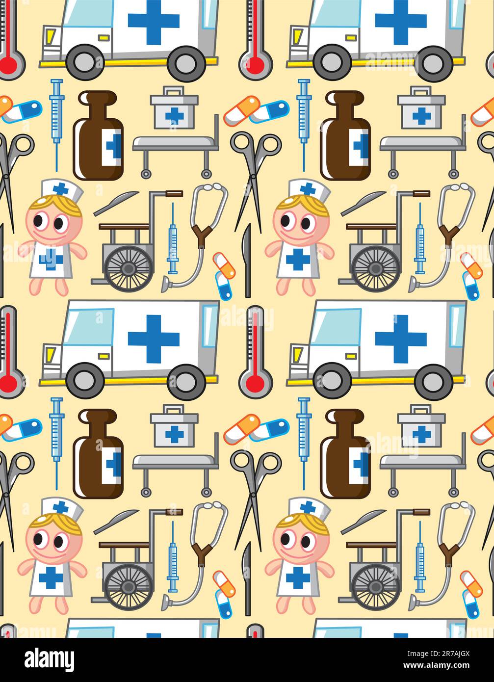 seamless hospital pattern Stock Vector Image & Art - Alamy