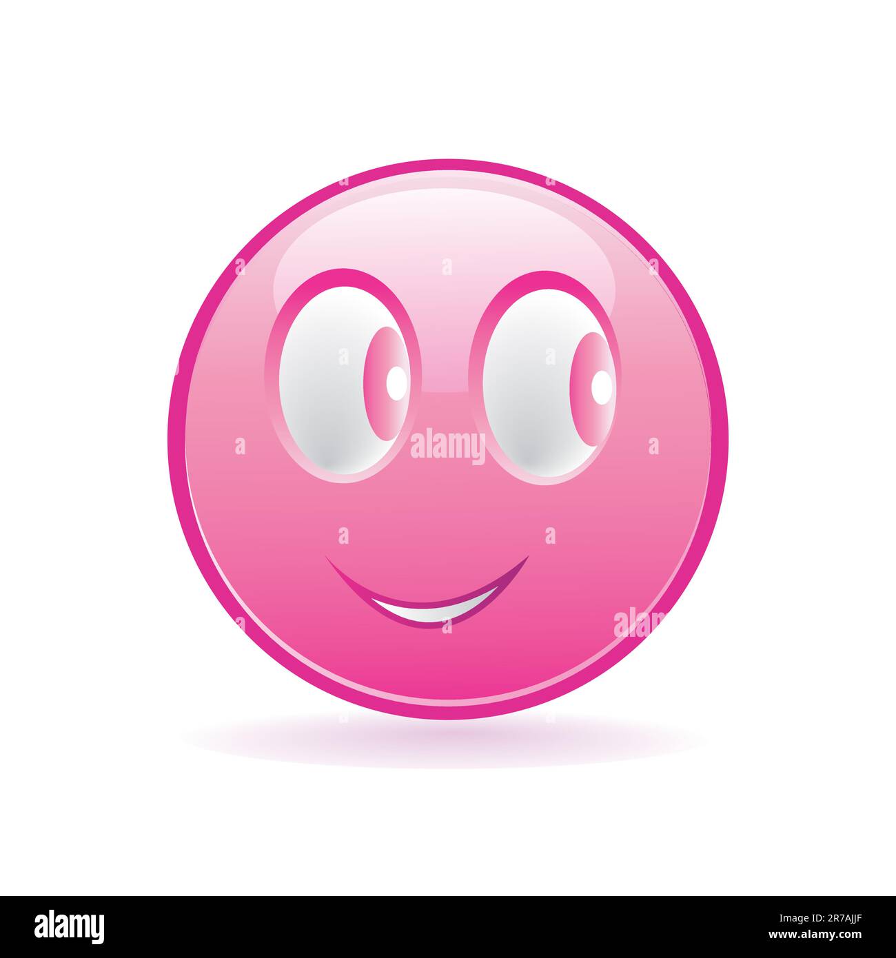 Pink smiley face Cut Out Stock Images & Pictures - Alamy
