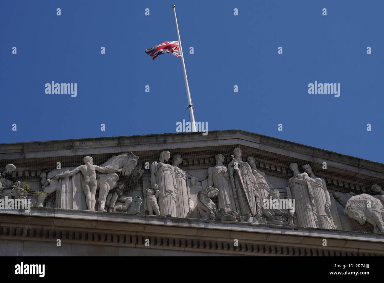 The Union Flag flies at half mast at City Council buildings in Market ...