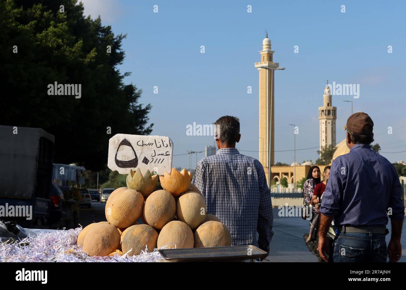 Beirut, Lebanon. 11th June, 2023. Fruit on sale in a street of Beirut ...