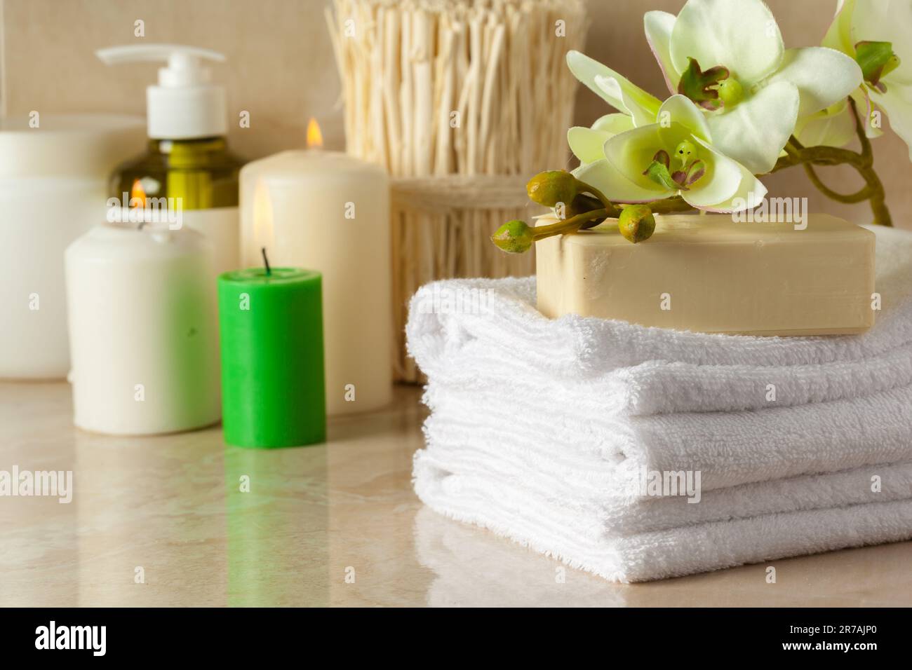 Spa products, spa concept Stock Photo - Alamy