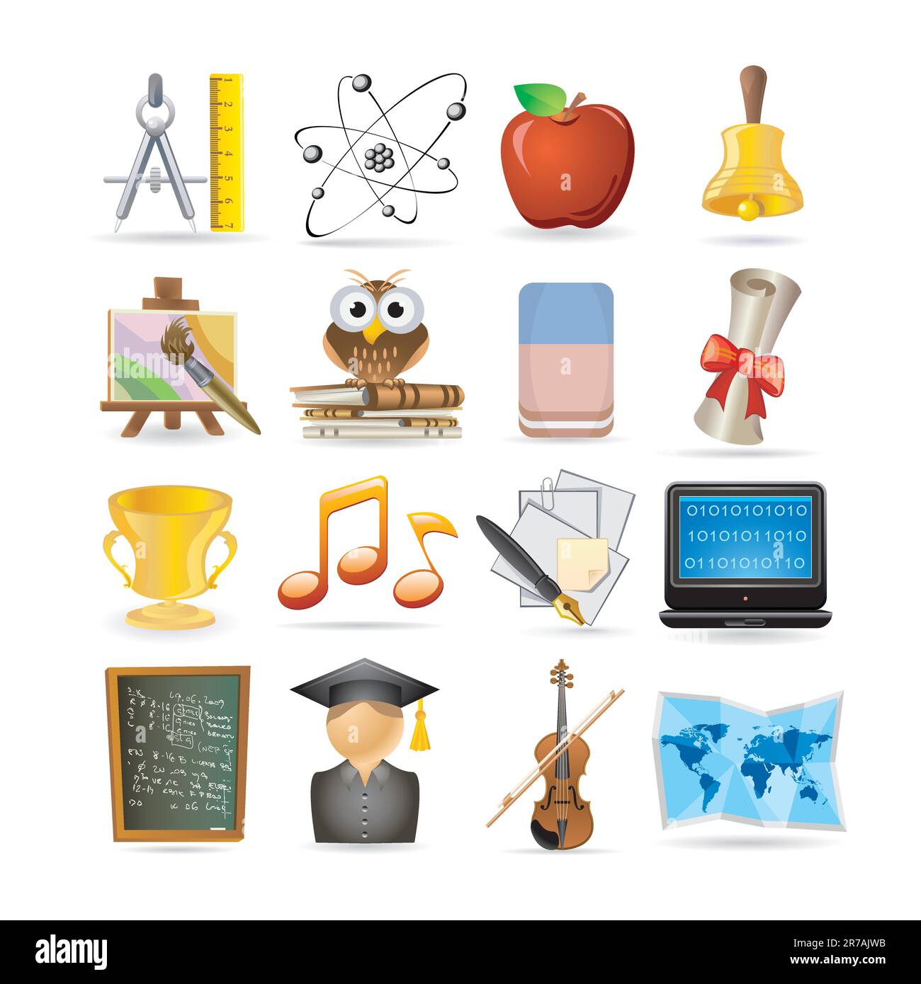 Education fruit Stock Vector Images - Alamy