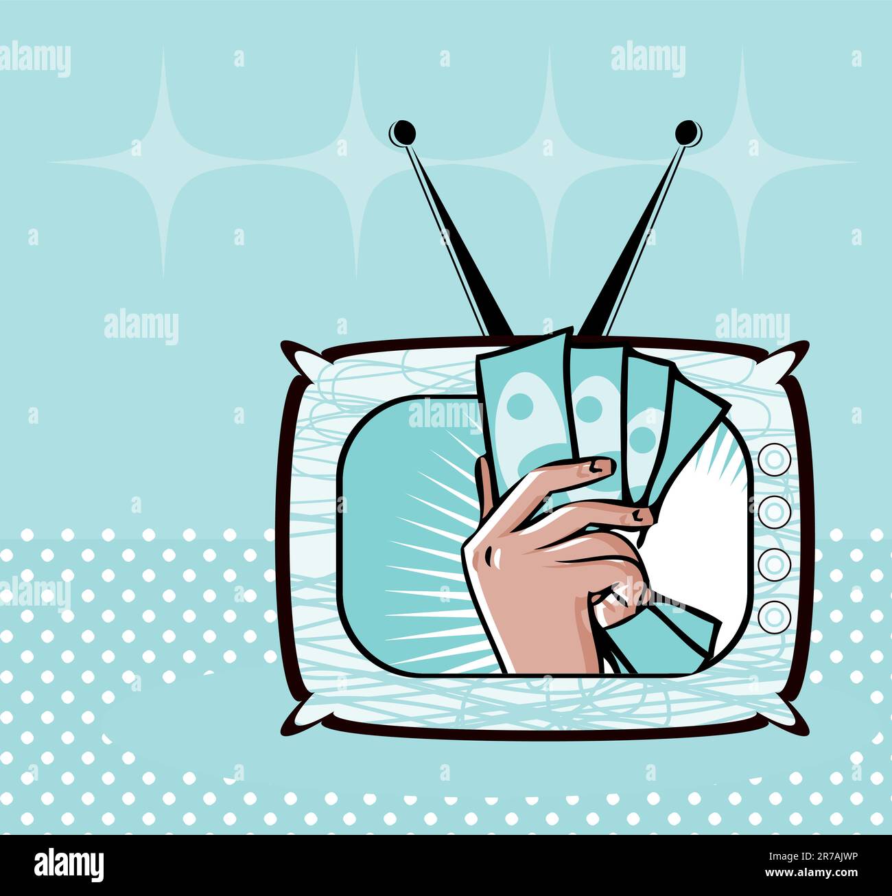 TV shop Business by TV Money illustration Stock Vector Image & Art - Alamy