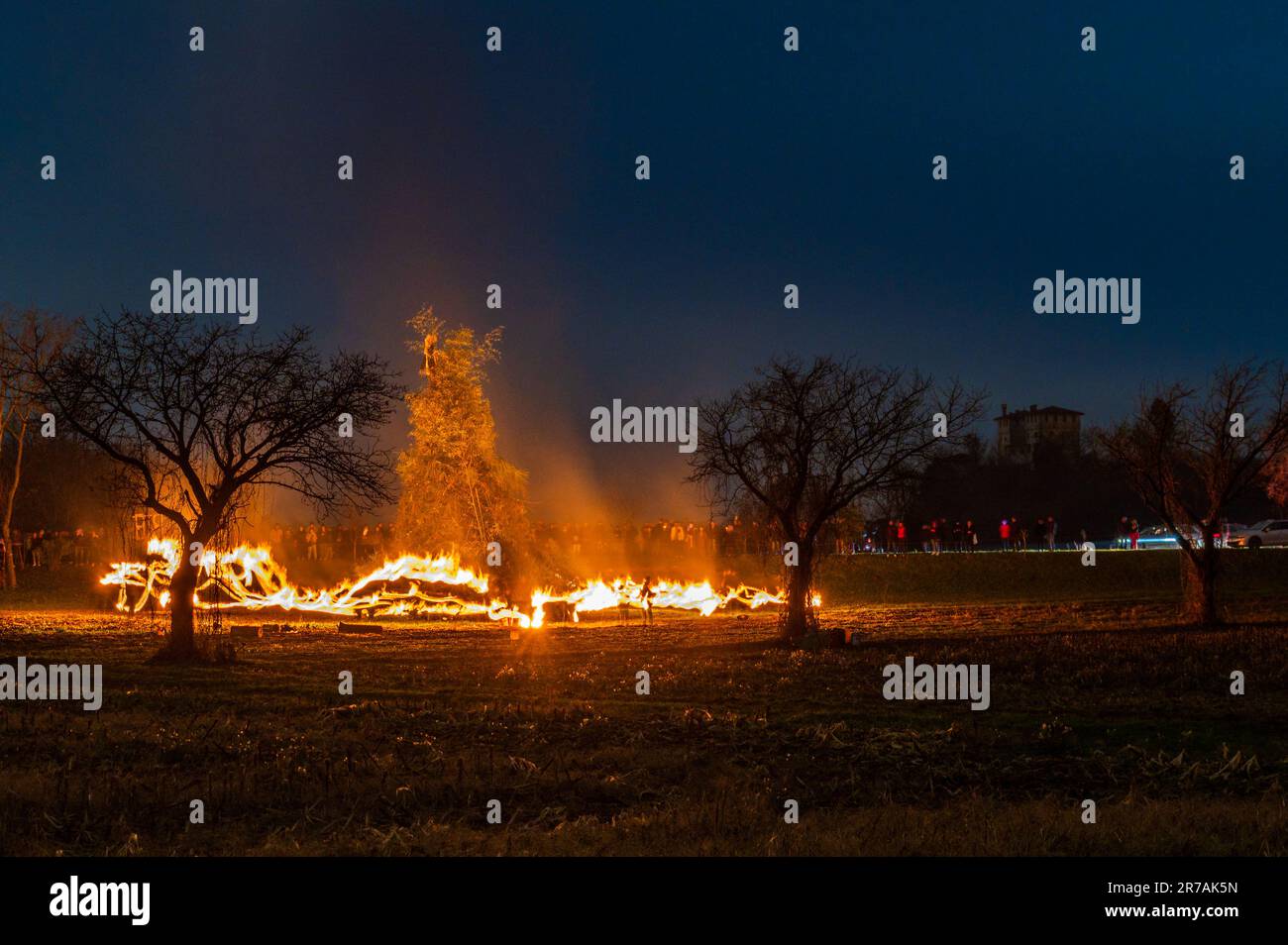Traditional fireworks and epiphany fireworks in Friuli Stock Photo - Alamy