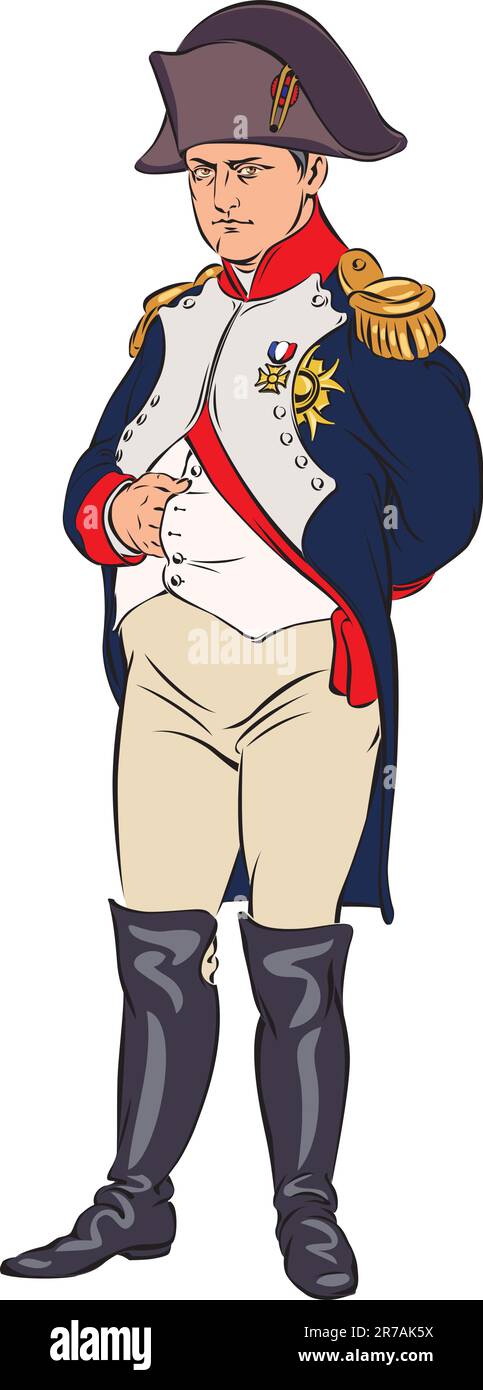 Napoleon Bonaparte in a color illustration Stock Vector Image & Art - Alamy