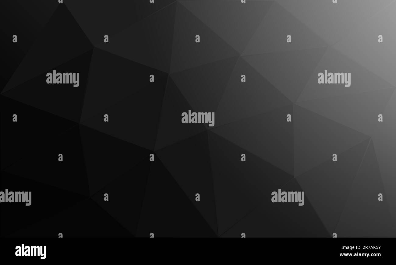 Abstract poly, polygon, background black style for illustration Stock ...