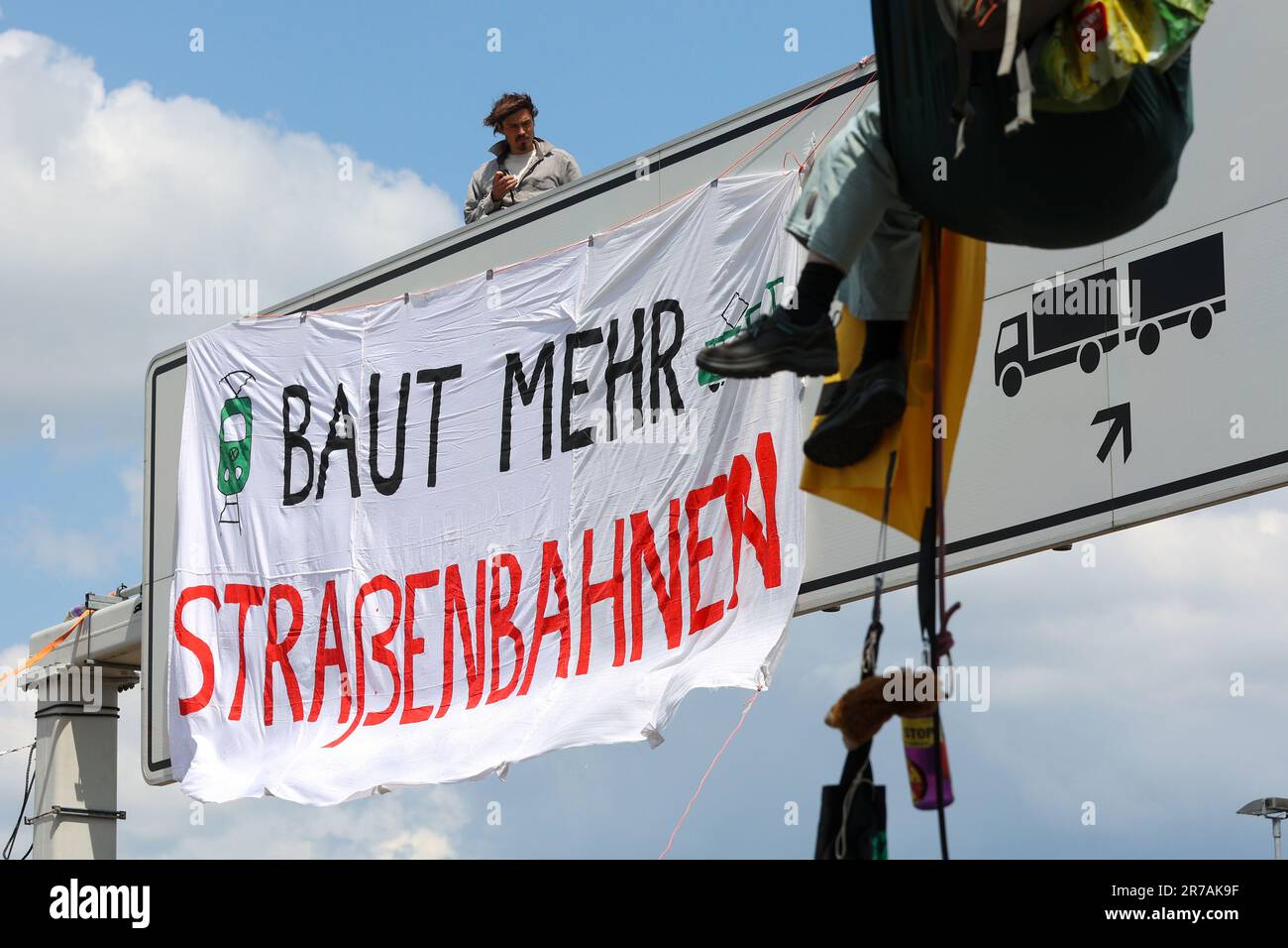 Wolfsburg, Germany. 14th June, 2023. Activists from various climate ...
