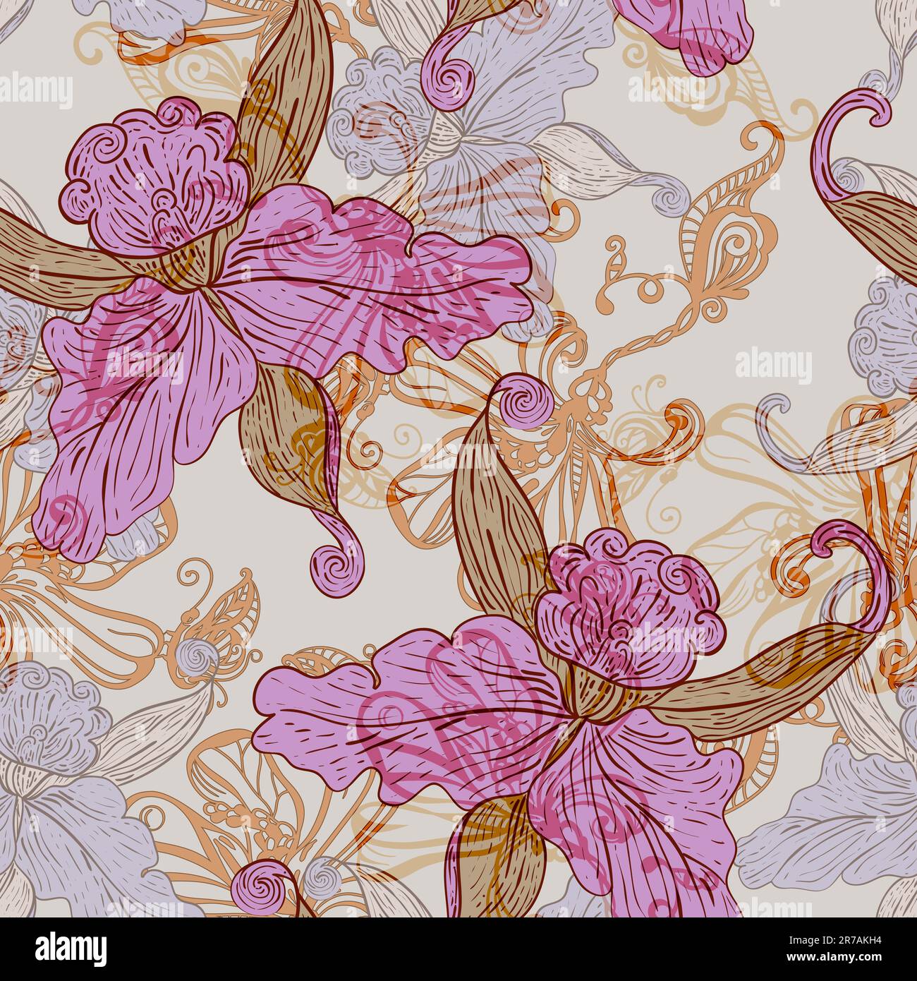 Design element flora Stock Vector Images - Alamy